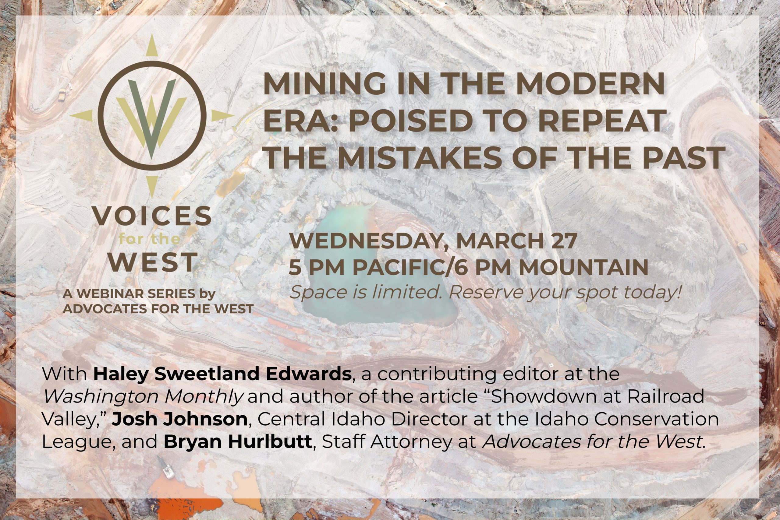 3-28-24 Voices for the West — Mining in the Modern Era: Poised to ...